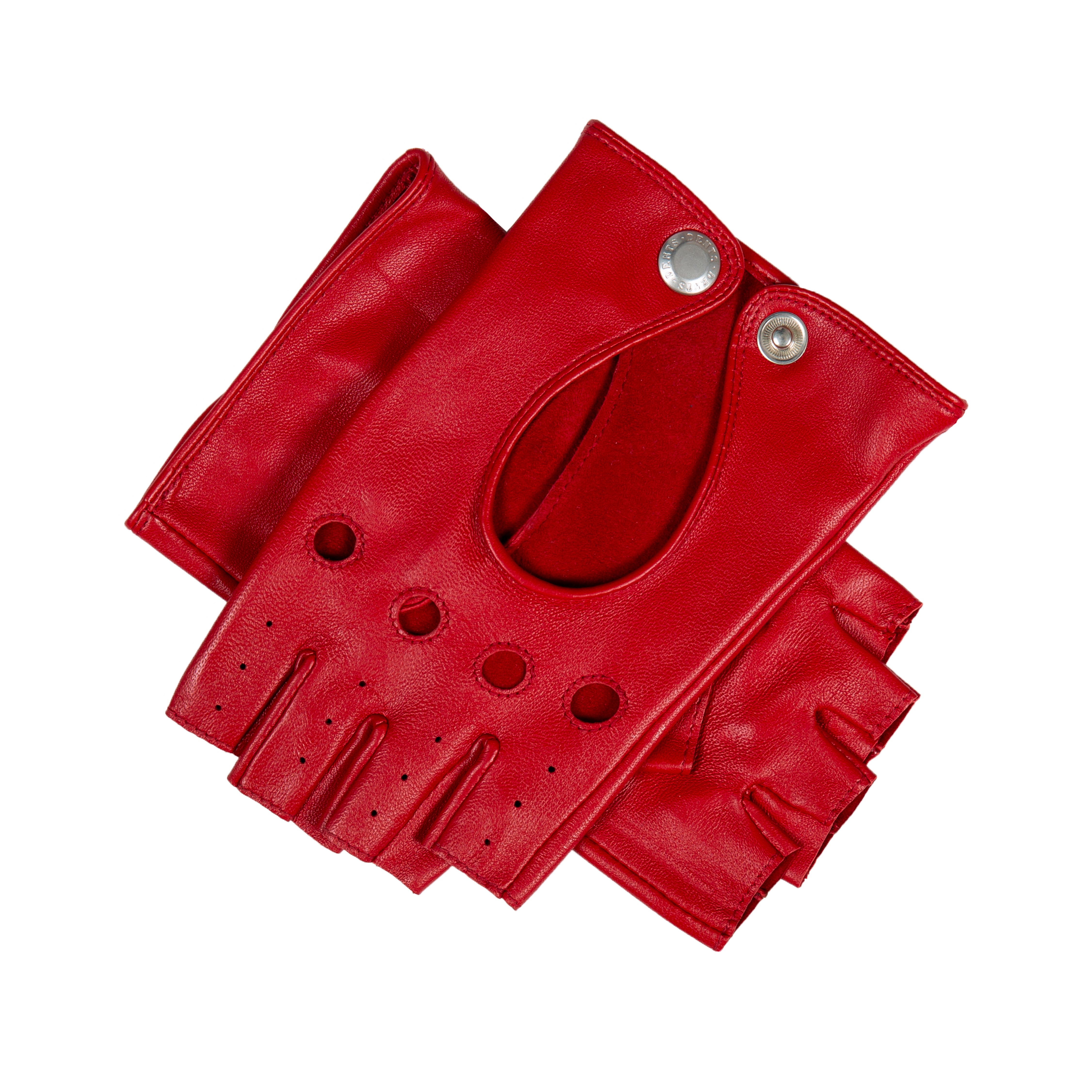Gants de conduite en cuir sans doigts pour femmes Dents